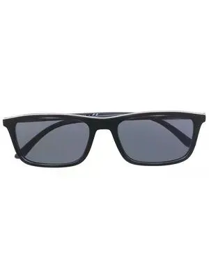 Emporio Armani Rectangle-frame Glasses - Blue