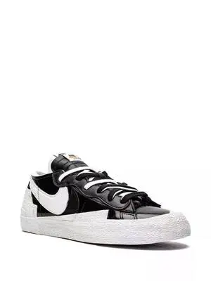 Nike X Sacai Blazer Low Patent Leather Sneakers
