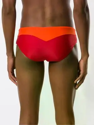 AMIR SLAMA Paneled Two Tone Swimming Trunks