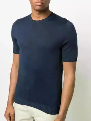Malo Short-sleeve Fitted Knit Top