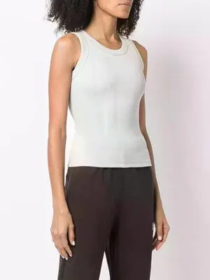 STYLAND Ribbed Slim-cut Vest - Grey