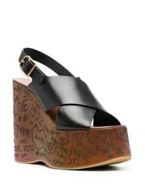 Chloé Maxime Wedged Sandals