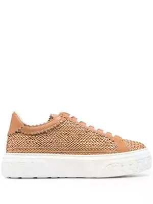 Casadei Off-road Woven Sneakers - Neutrals