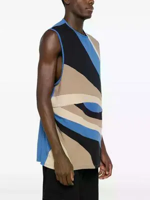 AMIR SLAMA Colour-block Panelled Tank Top