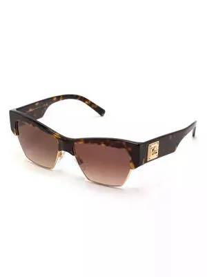 Dolce & Gabbana Logo-plaque Cat-eye Sunglasses