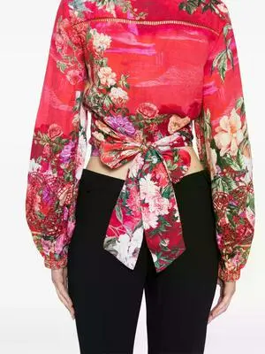 Camilla Cropped Wrap Shirt