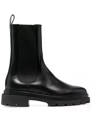 Santoni Elasticated Side-panel Chelsea Boots - Black