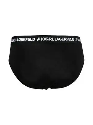 Karl Lagerfeld Logo-waistband Boxer Briefs