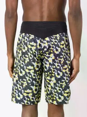 AMIR SLAMA Geometric-print Bermuda Shorts