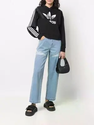 Adidas Adicolor Split Trefoil Hoodie - Black