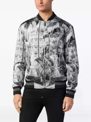 Philipp Plein D'azur Bomber Jacket - Black