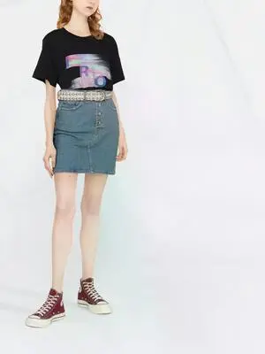 IRO PARIS Graphic Logo-print T-shirt - Black
