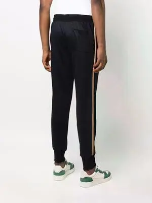 Paul Smith Side-stripe Tapered Track Pants - Blue