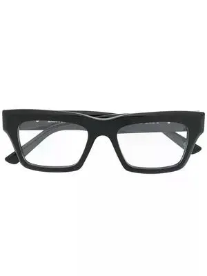 Balenciaga Logo-plaque Square-frame Glasses
