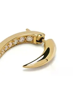 SHAUN LEANE 18kt Yellow Hook Diamond Earrings