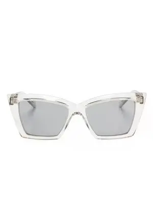 Saint Laurent Butterfly-frame Sunglasses - Neutrals