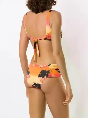 AMIR SLAMA Print Ilha De Hibiscus Bikini Set