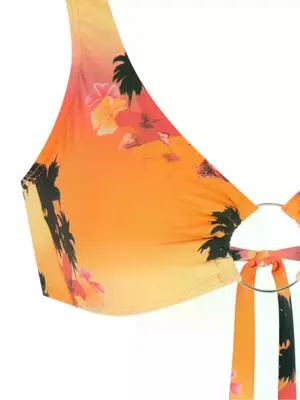 AMIR SLAMA Print Ilha De Hibiscus Bikini Set