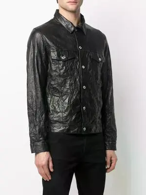 Zadig&Voltaire Crinkled Leather Jacket
