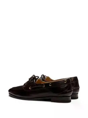 Bally Plume Leather Loafers - Brown