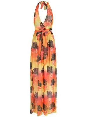 AMIR SLAMA Halter Neck Jumpsuit - Orange