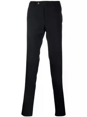 PT TORINO Tailored-cut Tapered Trousers - Blue