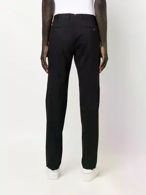 PT TORINO Tailored-cut Tapered Trousers - Blue