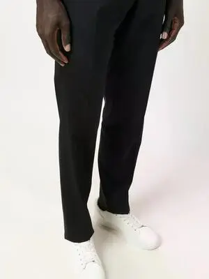 PT TORINO Tailored-cut Tapered Trousers - Blue