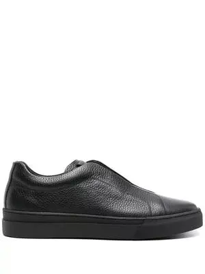 SCAROSSO Luca Leather Sneakers - Black