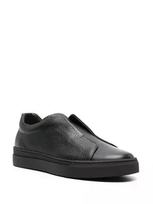 SCAROSSO Luca Leather Sneakers - Black