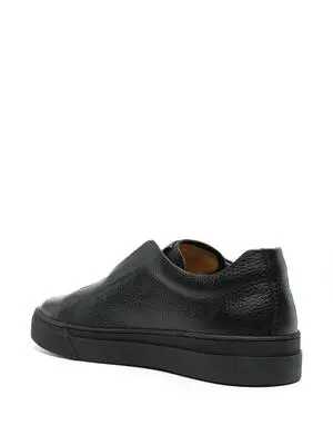 SCAROSSO Luca Leather Sneakers - Black
