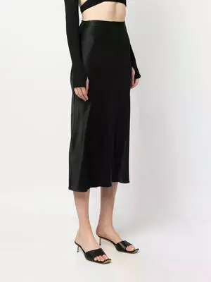 MANURI Patricia Silk Flared Skirt