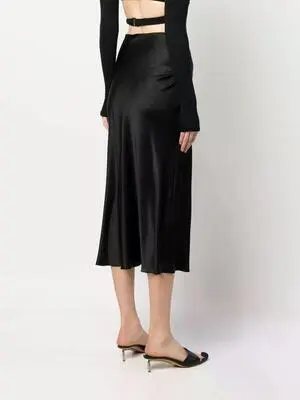 MANURI Patricia Silk Flared Skirt