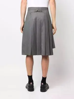 Thom Browne High-low Hem Pleated Skirt