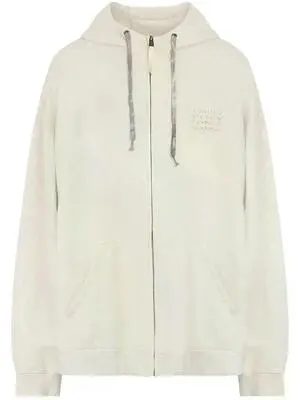 MAISON MARGIELA Cotton Drawstring Hoodie - Neutrals