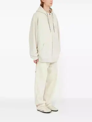 MAISON MARGIELA Cotton Drawstring Hoodie - Neutrals