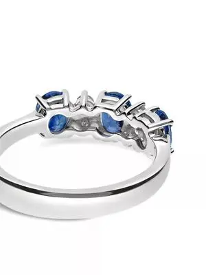 LEO PIZZO 18k White Gold Diamond And Sapphire Ring