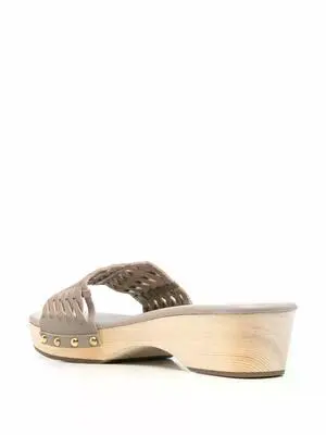 ANCIENT GREEK SANDALS Interwoven Leather Clogs
