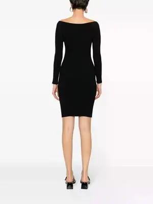 Alberta Ferretti Knitted V-neck Dress