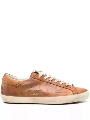 GOLDEN GOOSE Super-star Sneakers - Brown