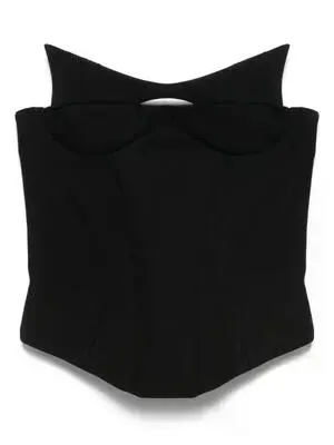 MUGLER Sleeveless Corset Top