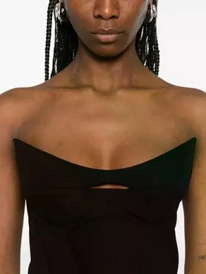 MUGLER Sleeveless Corset Top