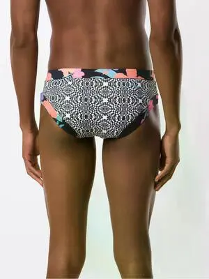 AMIR SLAMA Hibiscus Swimming Trunks