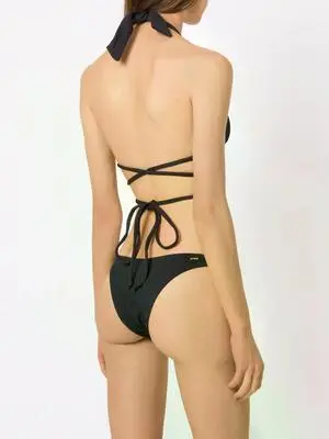 AMIR SLAMA Ribbed Tie Around Bikini