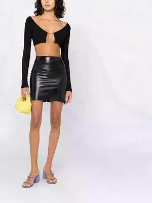 Jacquemus La Maille Pralu Cropped Cardigan - Black