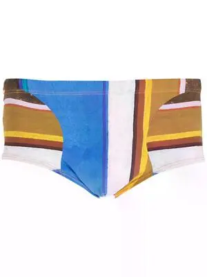 AMIR SLAMA Eco Striped Swimming Trunks - Multicolour