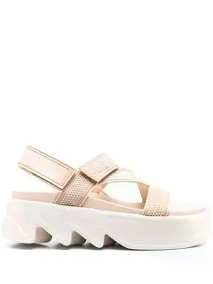 LE SILLA Platform Touch-strap Sandals - Neutrals