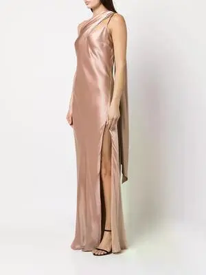 Michelle Mason Draped-panel Silk Gown
