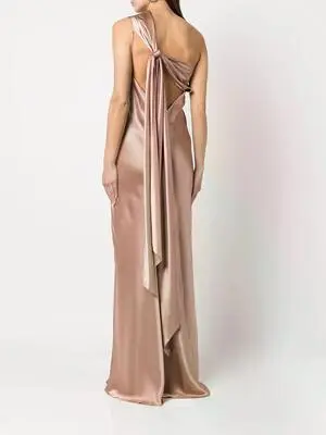 Michelle Mason Draped-panel Silk Gown
