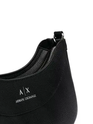 Armani Exchange Logo Strap Crossbody Bag - Black